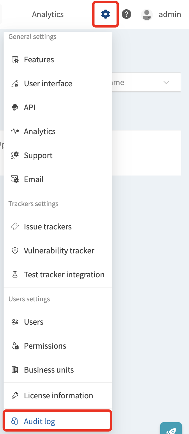 How long are audit logs kept inside the IriusRisk UI?