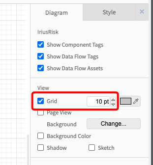 How to Enable Grid View for Diagrams in IriusRisk